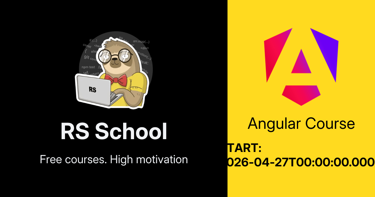 Angular · The Rolling Scopes School